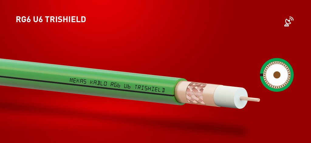 RG6 U6 TRISHIELD ( CU / CU ) | Mekas Kablo Low Voltage Cables Manufacturer